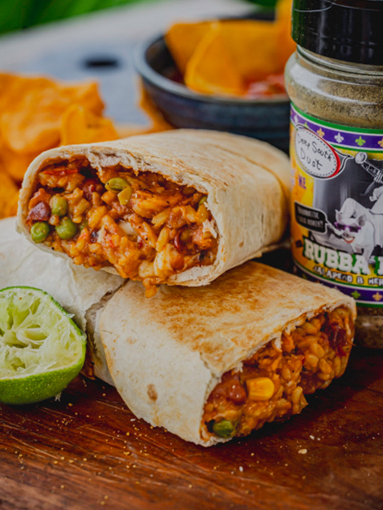 Rubba Rubba Bean Burrito | Angus & Oink