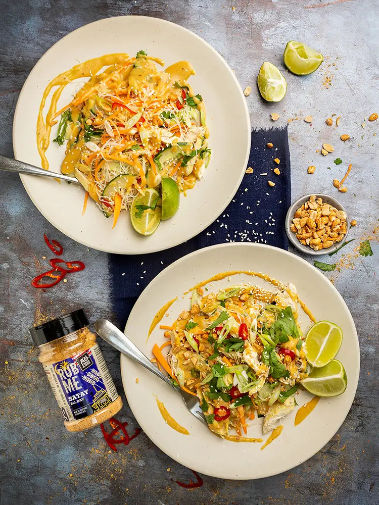 Bang Bang Chicken with Rice Noodles | Angus & Oink