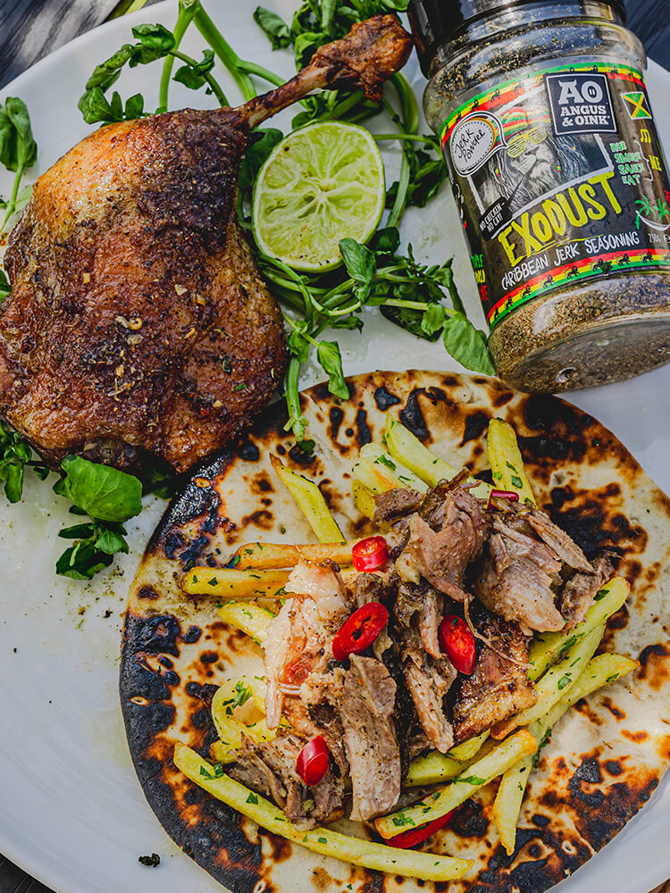 Confit Jerk Duck | Angus & Oink
