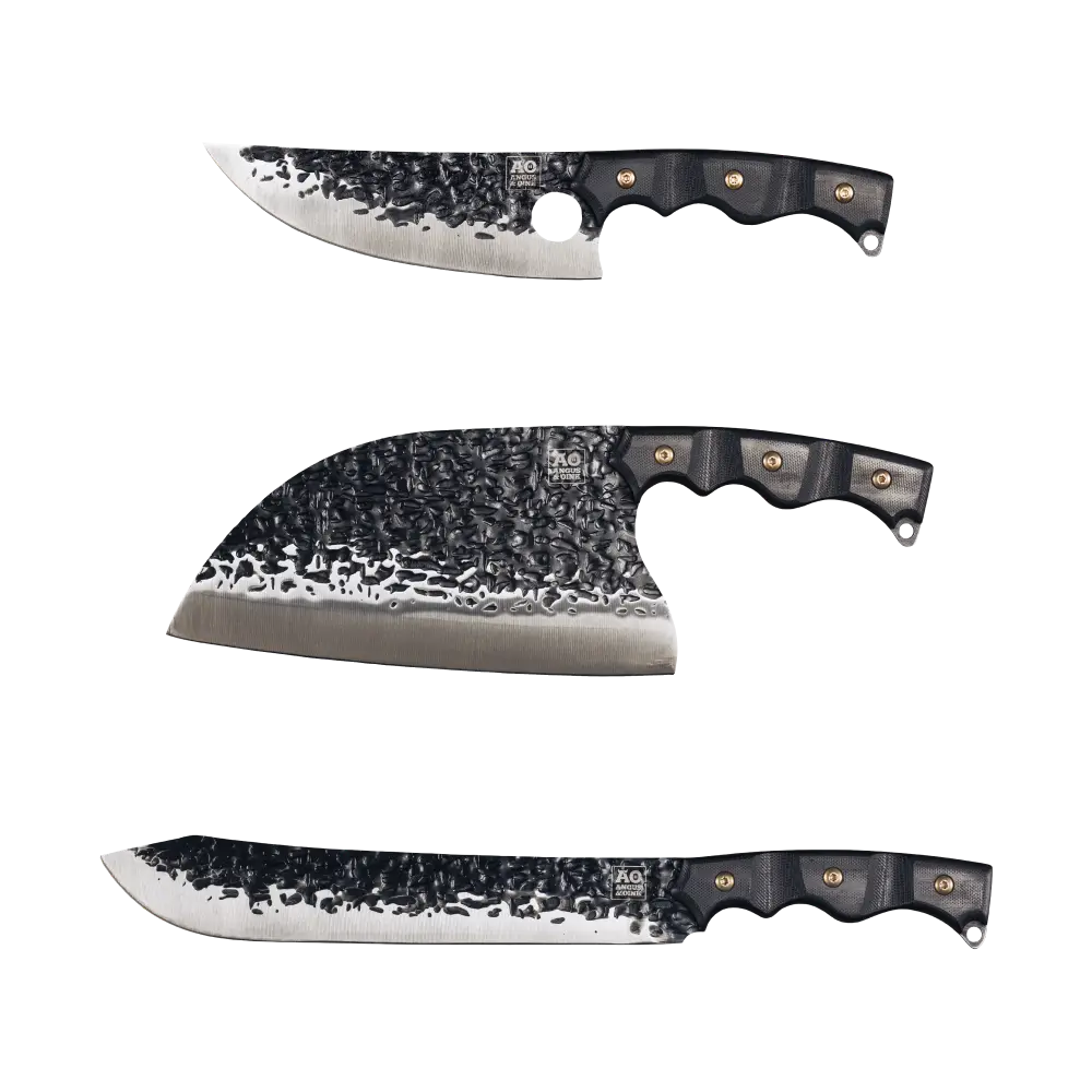 A&O Branded Knife Trio Offer | Angus & Oink