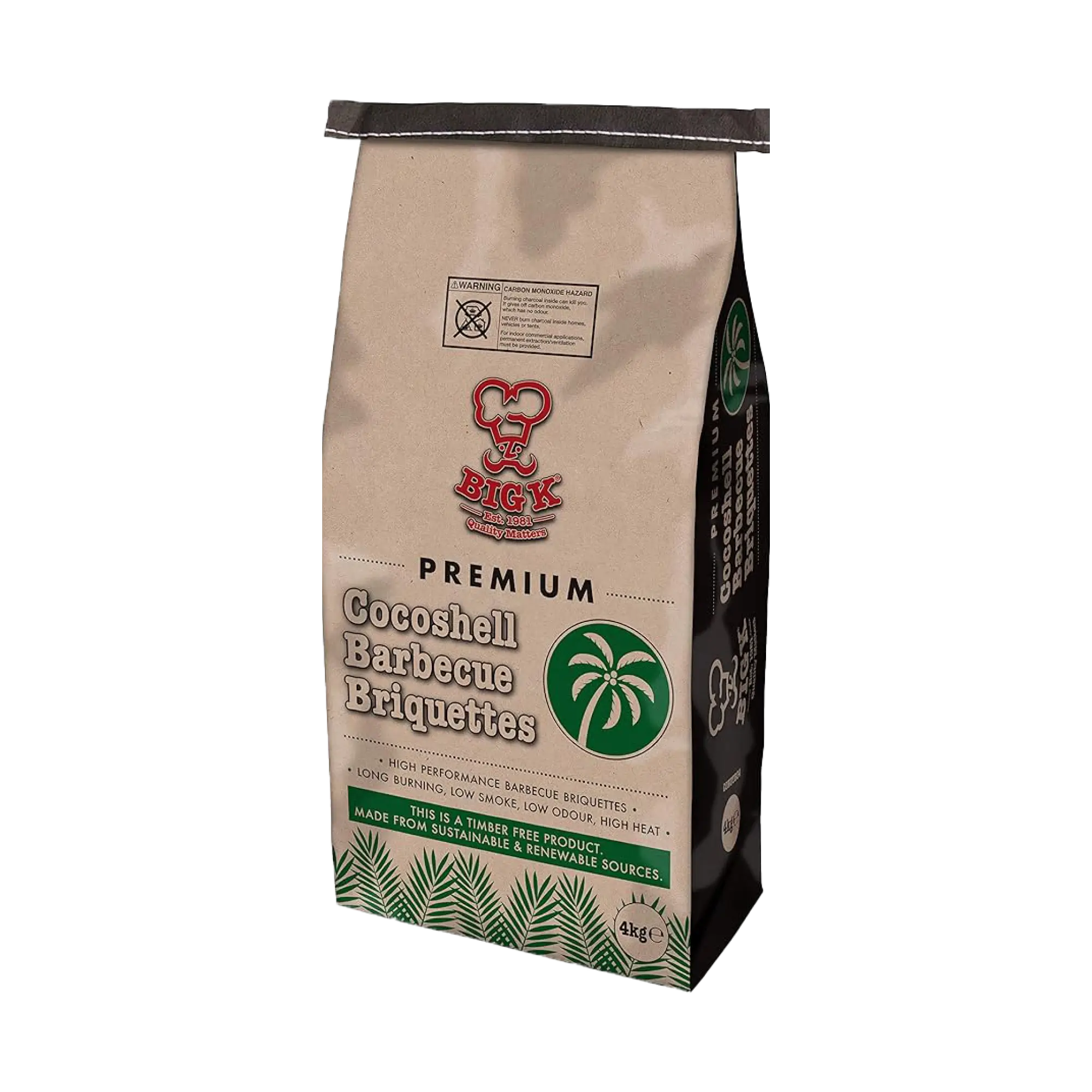 Big K Coco Shell Briquettes | Angus & Oink