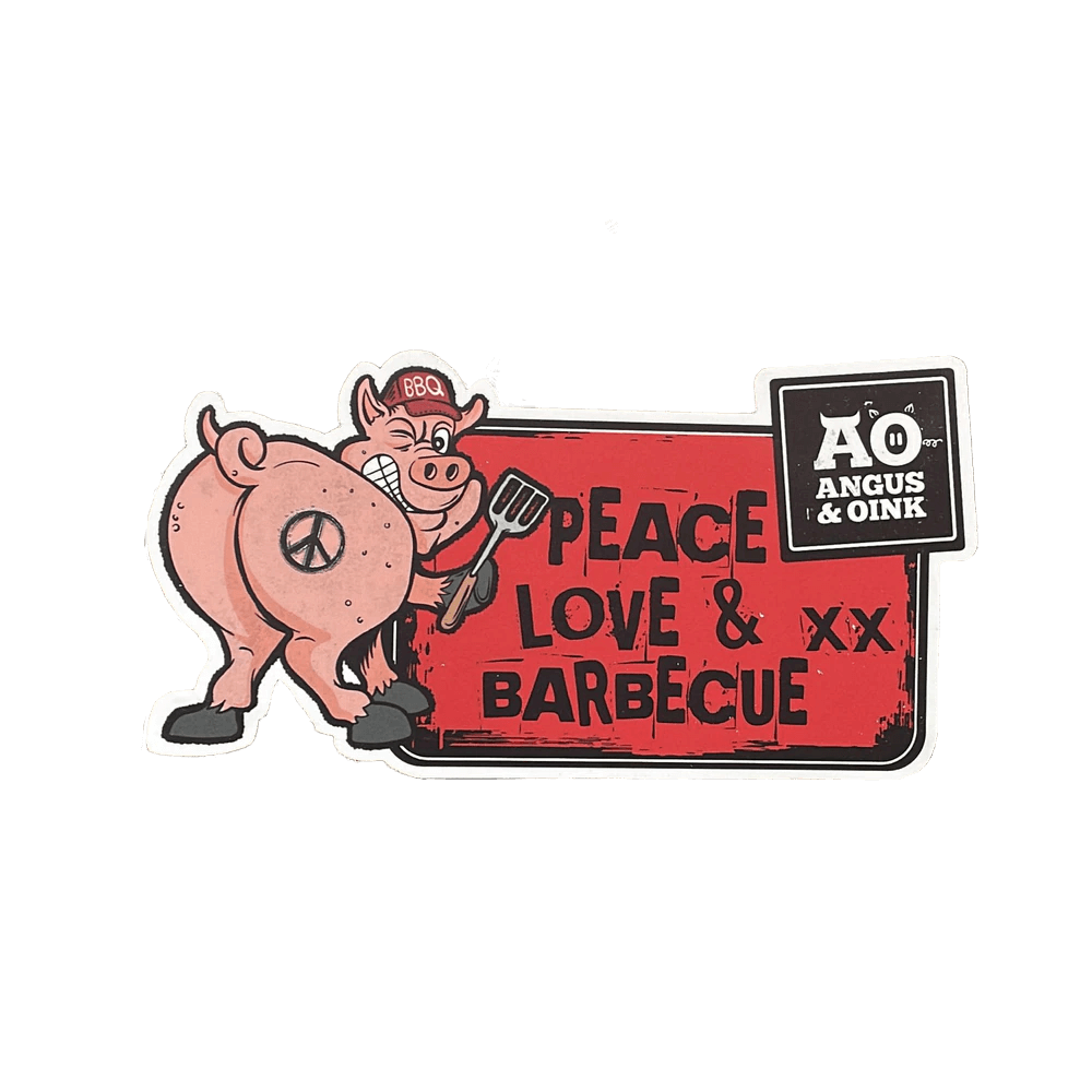 Peace Love & BBQ Shack Sign